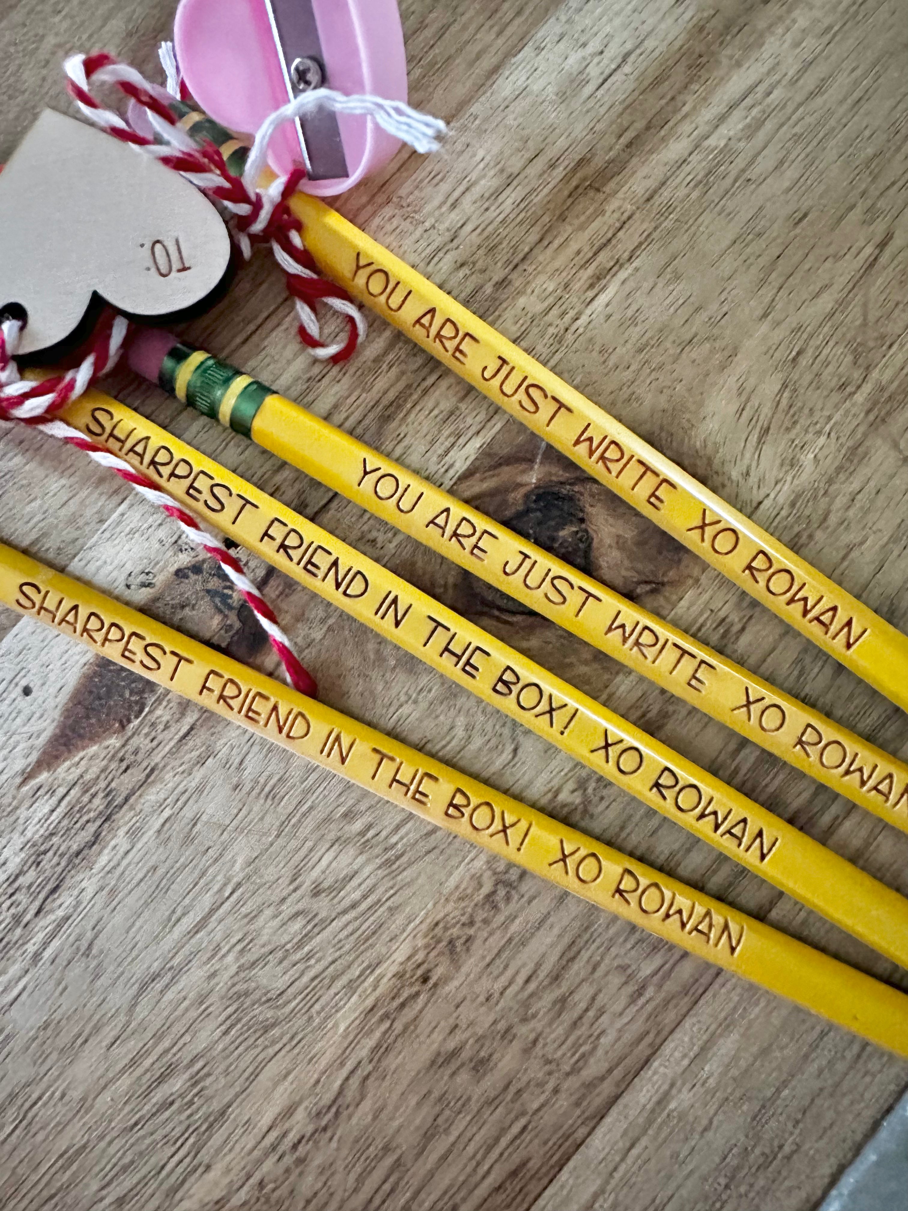Class Valentine Pencil and Sharpener , Valentine’s Day – JL Woodworking ...