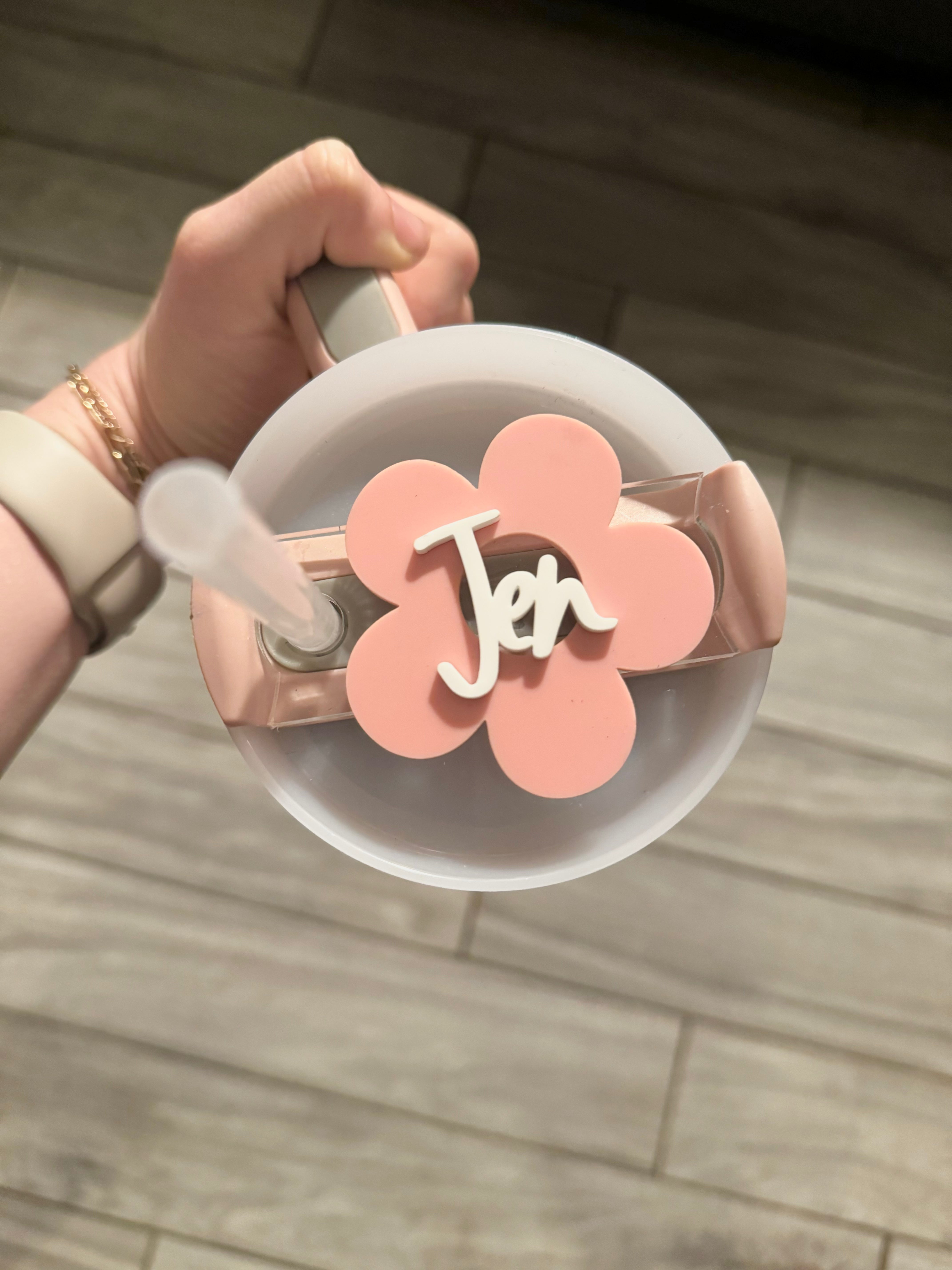 Floral Stanley Name Plate – JL Woodworking & Designs