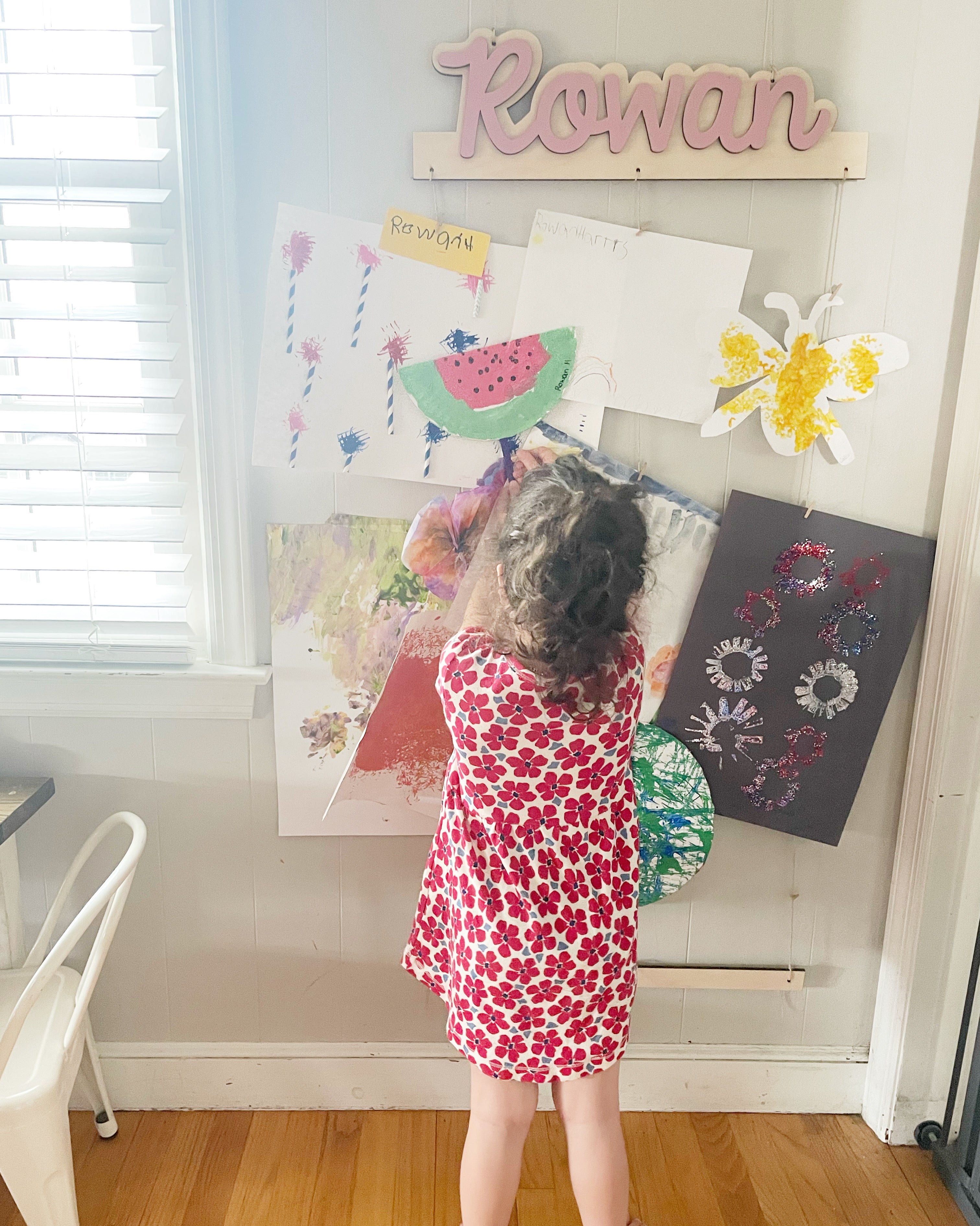 3D Artwork Masterpiece Display, Kids Name Sign, Child Art Display, – JL ...